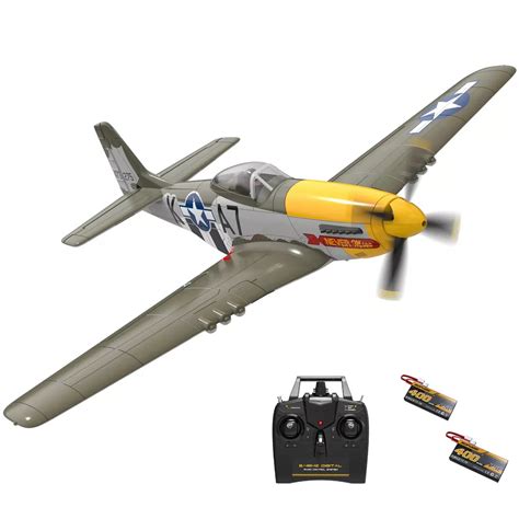 Volantexrc P 51d 500mm Brushless 4ch Rc Airplane Rtf Biplane Vintage