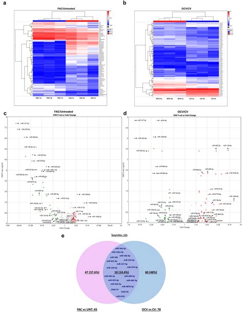 Altered Mirnas Identified From Microarray Analysis In Ftsecs Heat Map