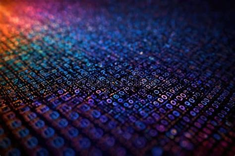 colorful technology binary matrix code abstract wallpaper patern