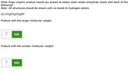 Solved What major organic product would you expect to obtain | Chegg.com