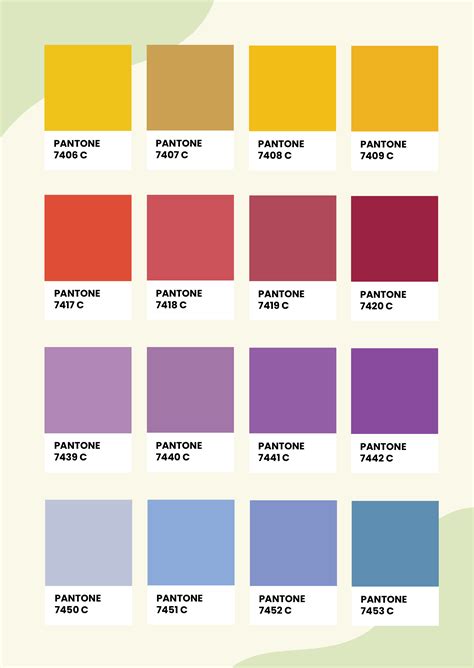free red pantone color chart download in pdf illustrator
