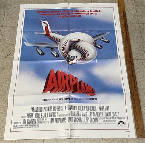 Lot Vintage Original 1980 Airplane Paramount Pictures Nss 80086