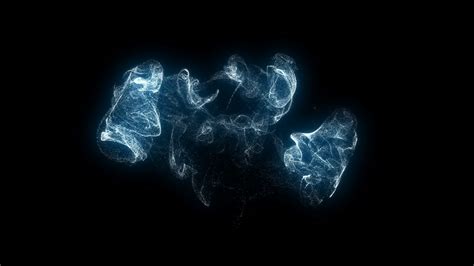 blue frosty particle fog effect smoke stock motion graphics sbv