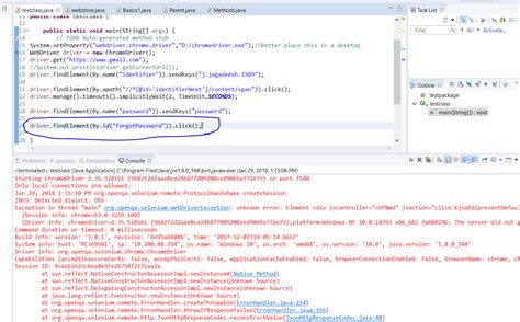 Selenium Why I Am Not Able To Click On Next Button And Forgot Password Link Please Stack