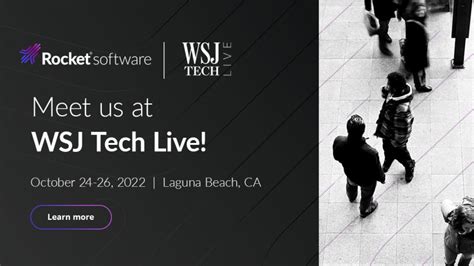 Rocket Software On Linkedin Wsjtechlive Modernization Techconference