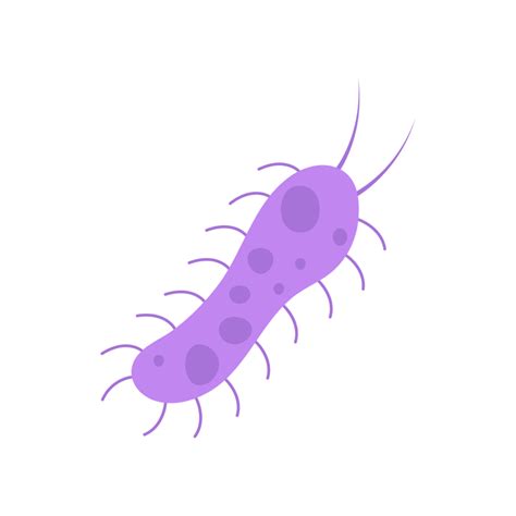 Flat Virus Germ And Bacteria Microorganism Type And Super Bug Illustration 25351283 Png