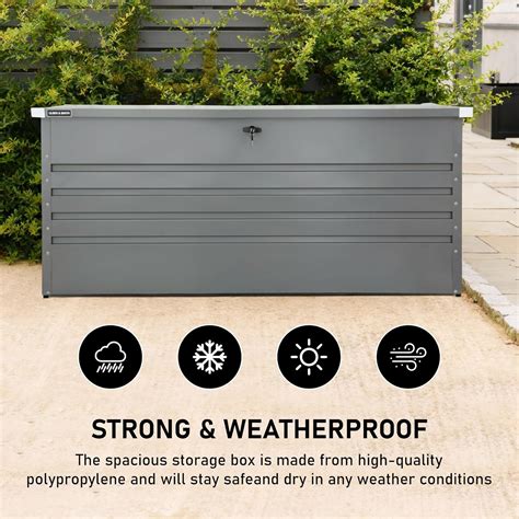Olsen And Smith 1000l Large Metal Storage Box Lockable Outdoor Xxl Gar