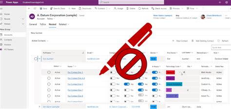 Disable Cells Using Power Apps Grid Customizer Control Espc