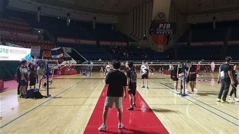 2023 서울 교직원 배드민턴대회 용산고 Vs 용문고 1 3 Youtube