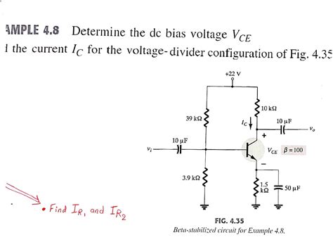 Ample 4 8 Determine The Dc Bias Voltage Vce 1 The