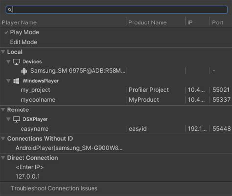Unity Manual Profiling Your Application