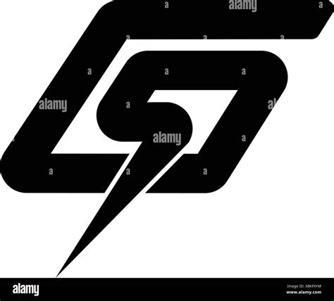 Letter E Power Logo Unique Illustration Design Stock Vector Image