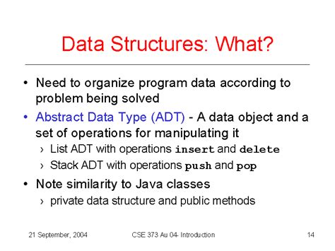Data Structures What