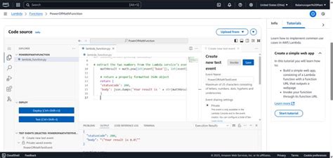 aws lambda cloudcomputing serverless webapplication powerofmath