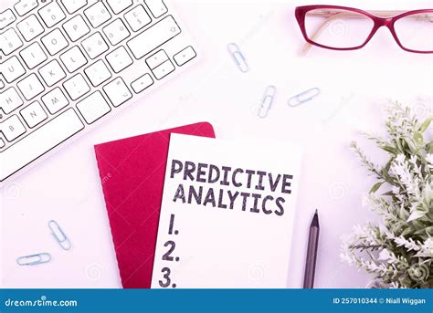 Text Sign Showing Predictive Analytics Business Concept Optimize Collection Achieve Crm