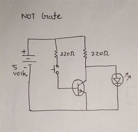 Logic Gates With Transistors On Breadboard Implement Logic Gates