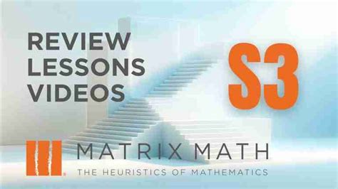 Secondary 3 Additional Practice Review Lessons Maths Course