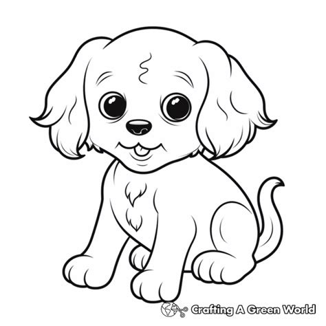Cavalier King Charles Spaniel Coloring Pages Free And Printable