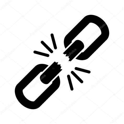 Broken Chain Link Vector Icon — Stock Vector © Arcady 173830172
