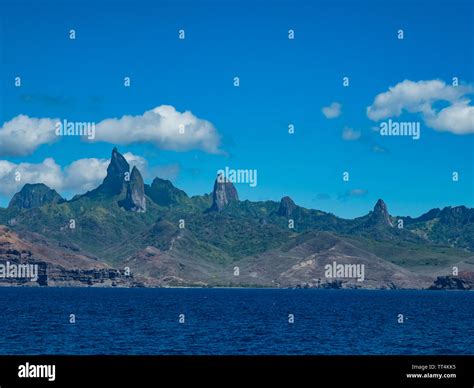 The Stunning Landscape Of The Basalt Pillars Of Ua Pou Island In The