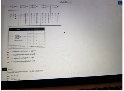 solved 17 5 points given the combinational logic diagram