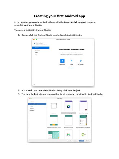 creating your first android app pdf android operating system mobile app