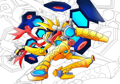 Entermon Digimon Highres 1boy Appmon Headphones Hexagon Male