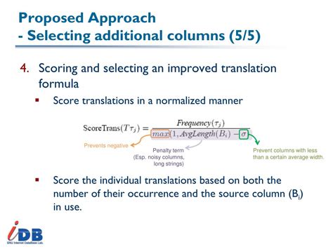 Ppt Multi Column Substring Matching For Database Schema Translation Powerpoint Presentation