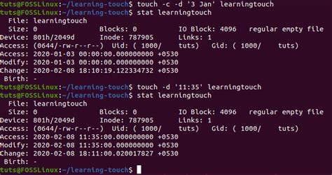 9 Formas De Usar El Comando Touch Con Ejemplos Aprender Linux