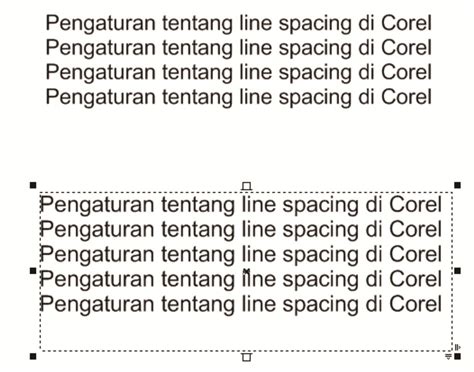 Belajar Desain Grafis Mengatur Line Spacing Di Coreldraw