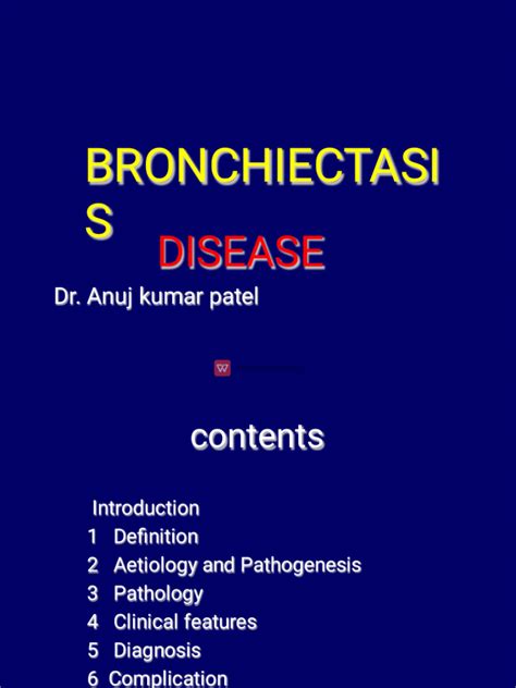 Bronchiectasis Pdf Lung Medical Specialties