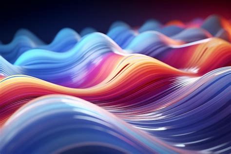 Premium Photo Abstract Representation Of Sound Waves And Generative Ai