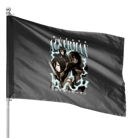 Mikasa Vintage Style House Flags Unisex Mikasa Ackerman House Flags Ao Titan House Flags Sold
