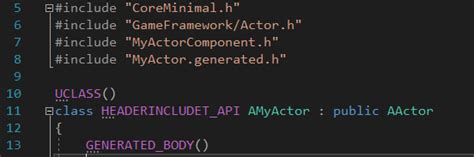 UE4 Header Include