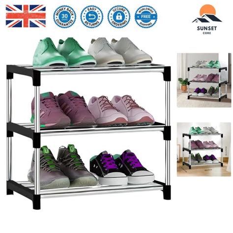 Shoe Rack Small Shoe Rack 3 Tier Mini Shoe Rack Footwear Storage Shoe