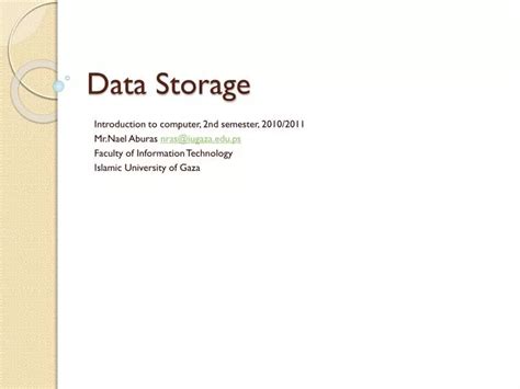 PPT Data Storage PowerPoint Presentation Free Download ID