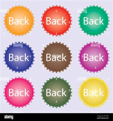 Arrow Sign Icon Back Button Navigation Symbol A Set Of Nine