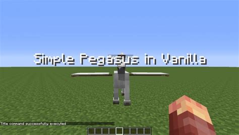 Simple Pegasus In Vanilla Only One Command Block Minecraft Map
