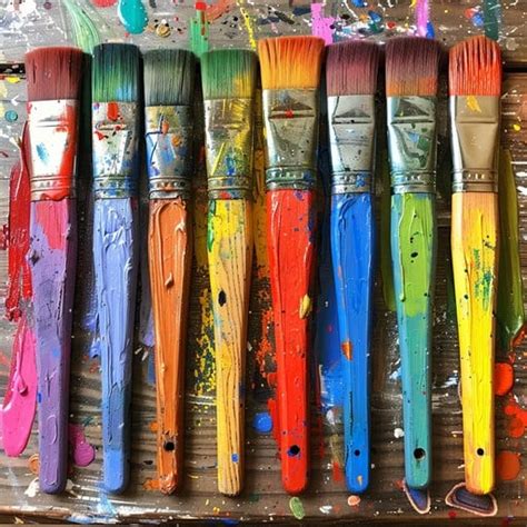 Free Colorful Paint Brushes Image Paint Brushes Colorful Download