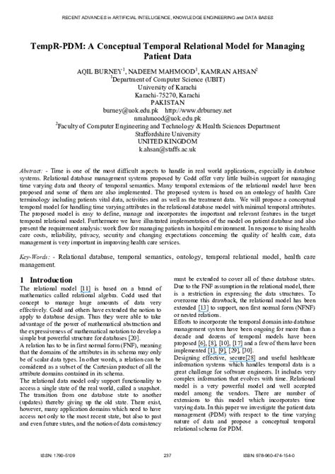 Pdf Tempr Pdm A Conceptual Temporal Relational Model For Managing Patient Data