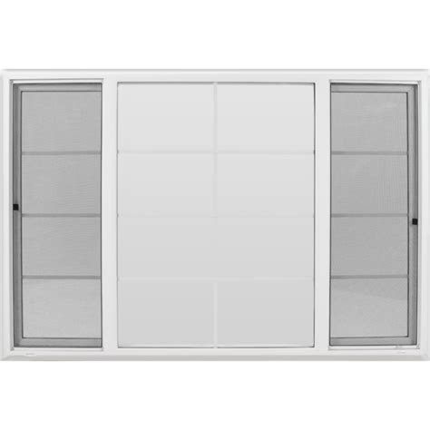 96x48 5000 Series Flush Fin Double Sliding Low E Vinyl Window With
