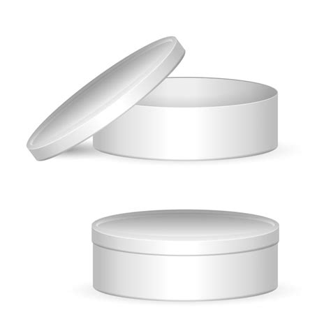 Premium Vector Round Paper Box