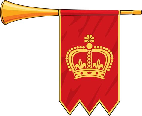 Trumpet With Flag Vector Art At Vecteezy