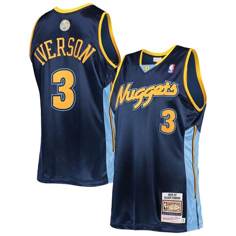 Allen Iverson Nuggets Mitchell And Ness Nba Swingman Jersey Denver