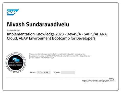 Nivash S On Linkedin Im Happy To Share That Ive Obtained A New