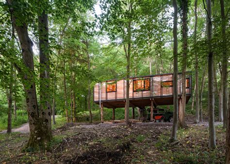 Invisible Studio Builds Workshop With Trees From Surrounding Woodland