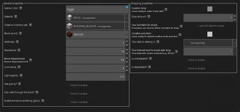 Many Fields Are Grayed Out When Making Add On Mcreator