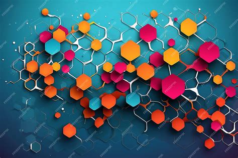Premium Photo Hexagonal Molecular Structure For Medical Science And