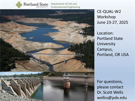 Water Quality Research Group Ce Qual W2 Hydrodynamic And Water Quality Model