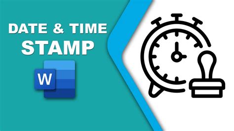 How To Insert Date And Time Stamp In Word Youtube